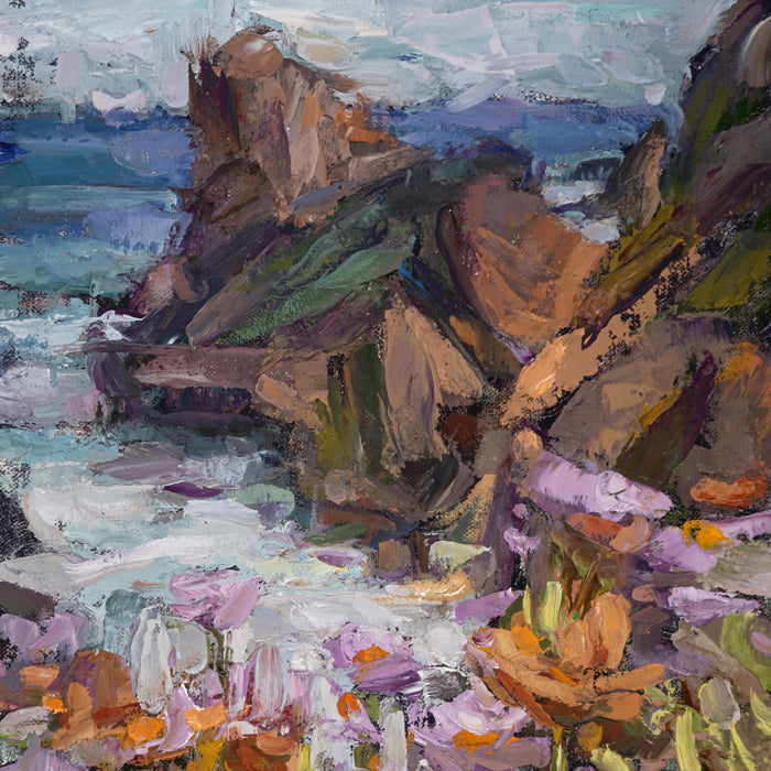 Red Sea Cliffs 2 on Highway 1 - Canvasing Big Sur, California – CTW Gallery